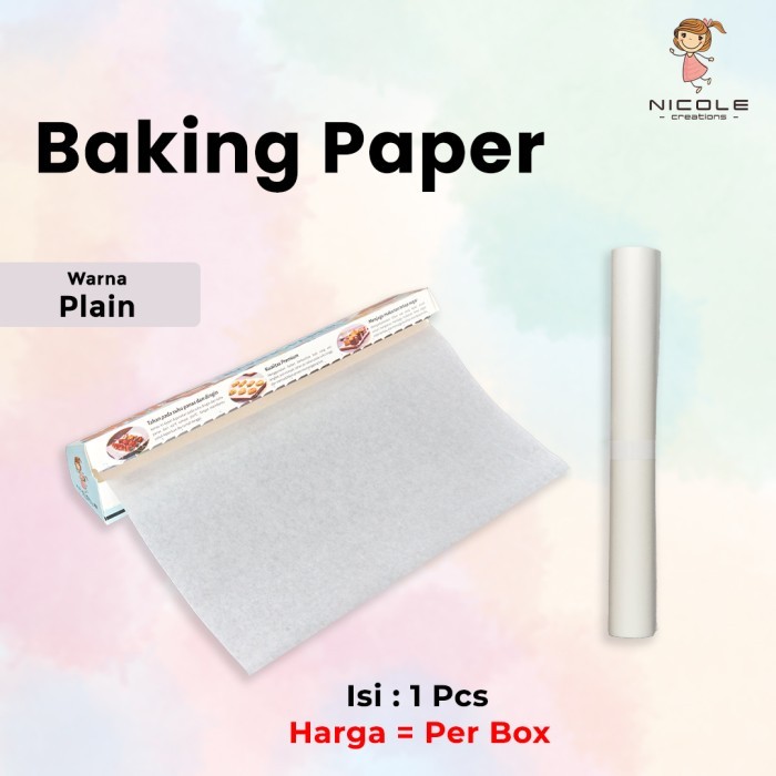 Jual Kertas Baking Nicole 5m x 30mm (Roll, Tidak Potongan) | Shopee ...