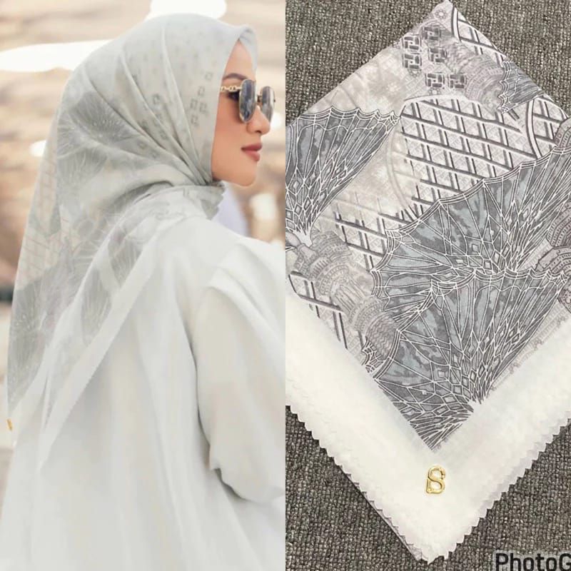 Jual Hijab Buttonscarves Jilbab Segi Empat Buttonscarves | Shopee Indonesia