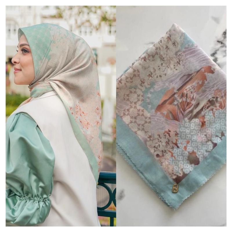 Jual Hijab Buttonscarves Jilbab Segi Empat Buttonscarves | Shopee Indonesia