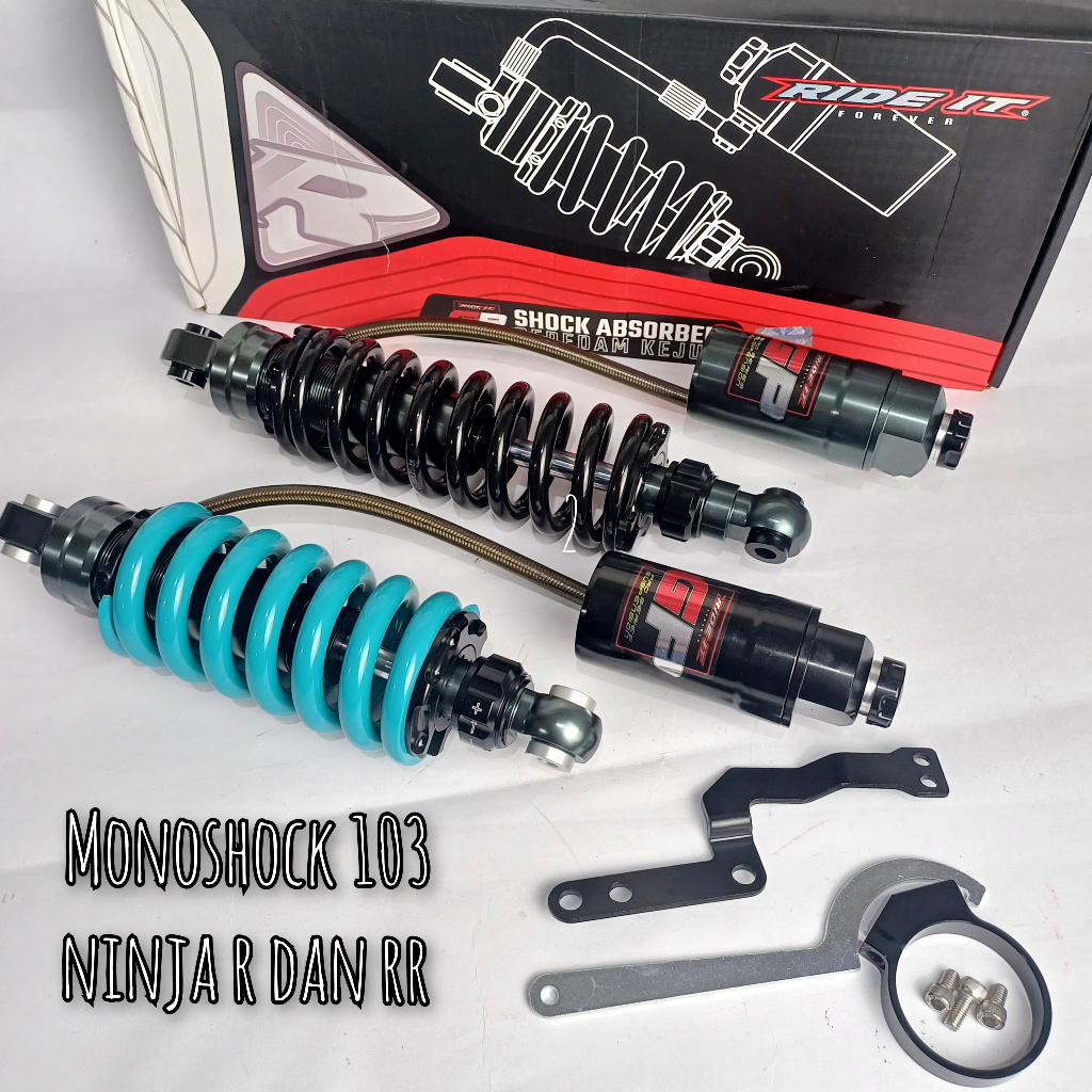 Jual RIDE IT Monoshock Ninja 150 R / RR / SS 250 GP 103 Flexible Shock Belakang Ninja 2T 4T 250 ...