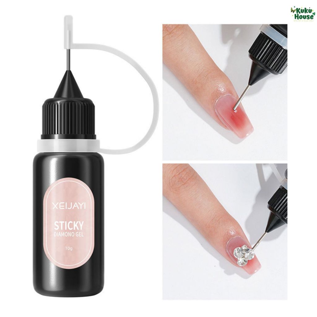 Jual Lem Aksesoris Nail Art / Stuck Drill glue / Sticky Drill Glue | Shopee Indonesia