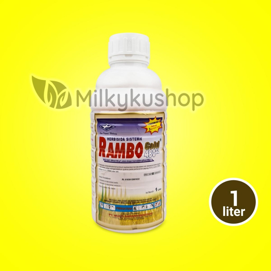 Jual RAMBO GOLD 480 SL 1 LITER HERBISIDA PEMBASMI RUMPUT GULMA | Shopee ...
