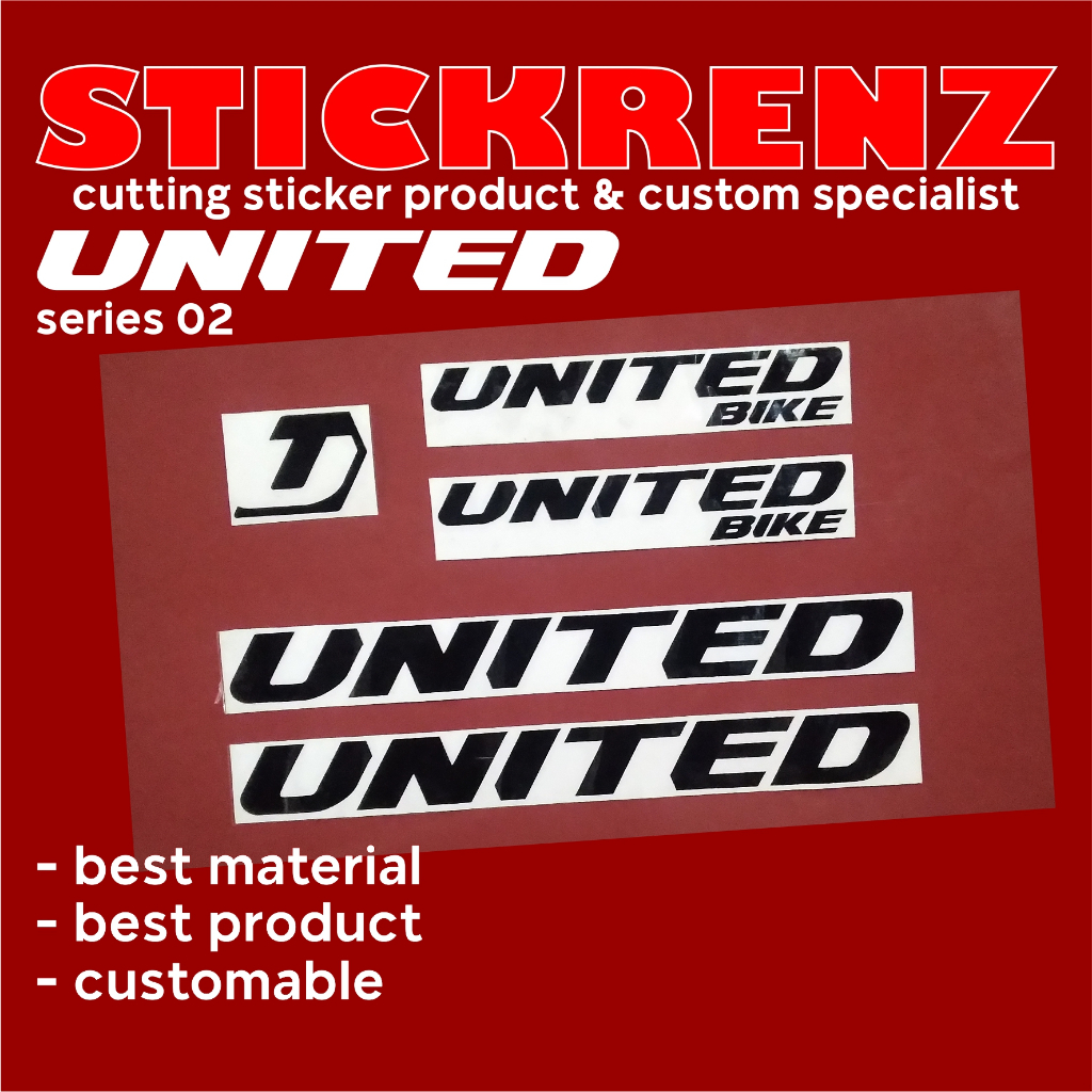 Jual Cutting Sticker Stiker Frame Sepeda Roadbike MTB United 02 Custom ...