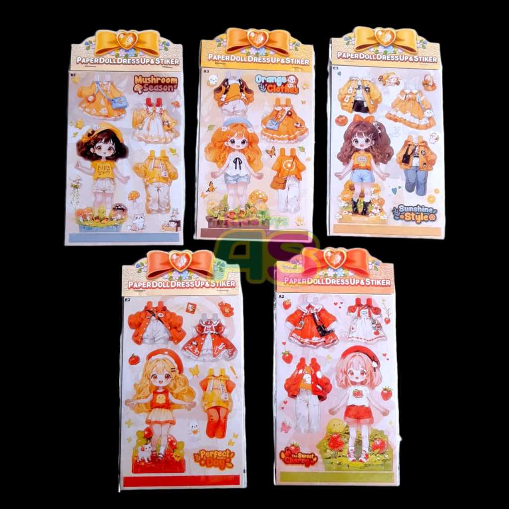 Jual MAINAN PAPER DOLL DRESSUP STIKER CUSTARD BREAD/MAINAN NEW VIRAL ...