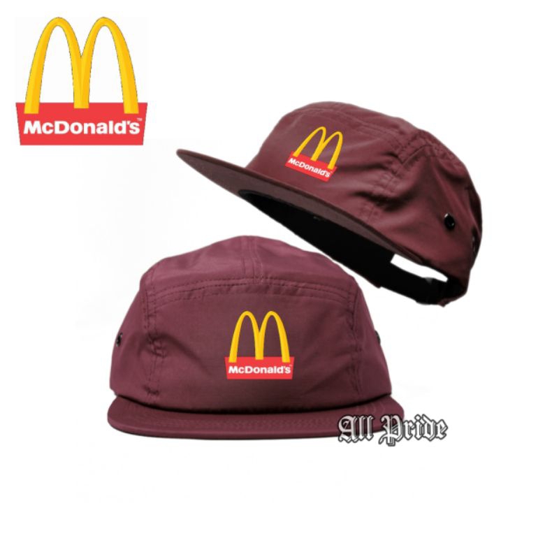 Jual Topi 5 Panel McDonald's/Five Panel Snapback Hat Cap Distro Pria ...