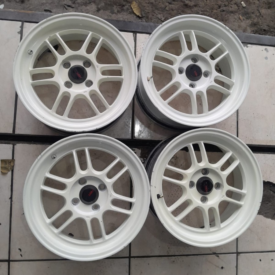 Jual VELG RACING BEKAS KUMAMOTO(RPF) R15 X6,5 4X100 ET35 WHITE COCOK ...
