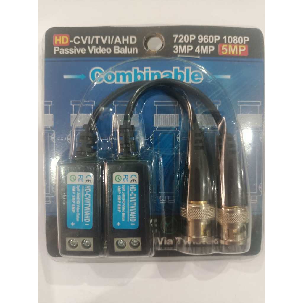 Jual Video Balun CCTV 5MP AHD Video Balun 5MP CVI TVI Video Balon ...