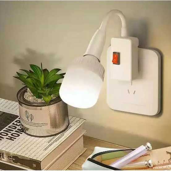 Jual TaffLED Fitting Lampu EU E27 Wall Socket Lamp Holder 25cm - E272C ...