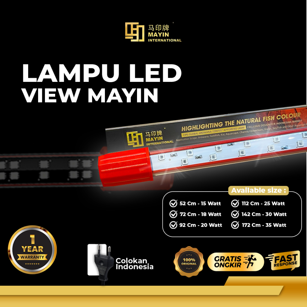 Jual Mayin Lampu LED View Aquarium ikan Arwana - PENGIRIMAN REGULAR ...