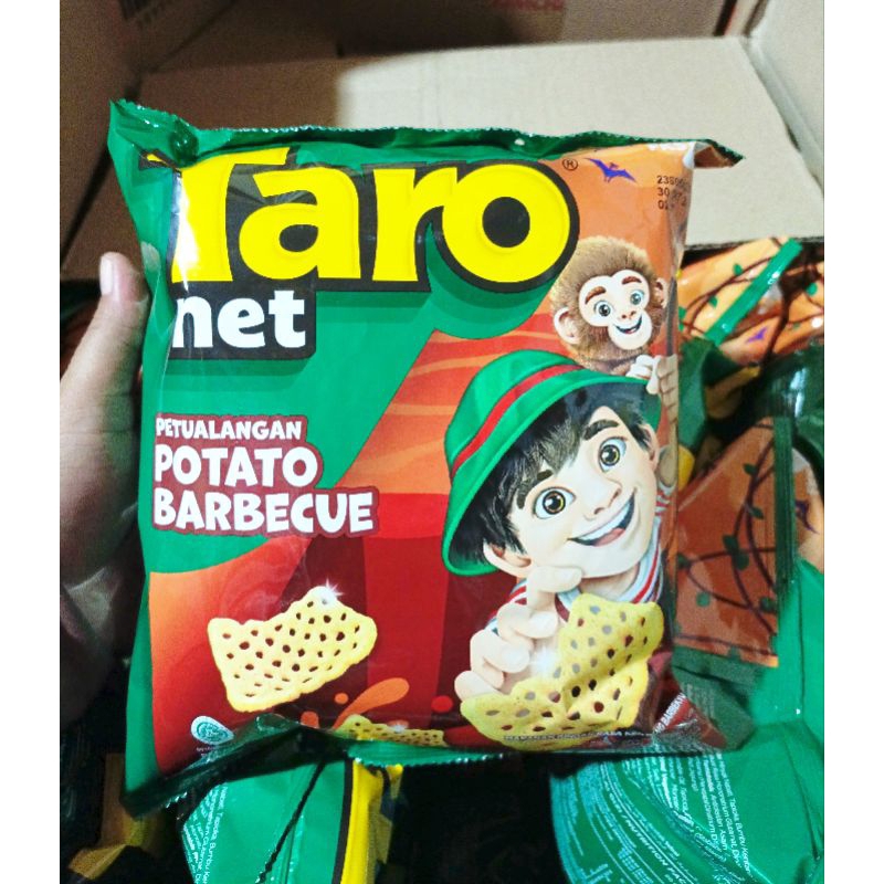 Jual Taro net potato barbeque 62gr | Shopee Indonesia
