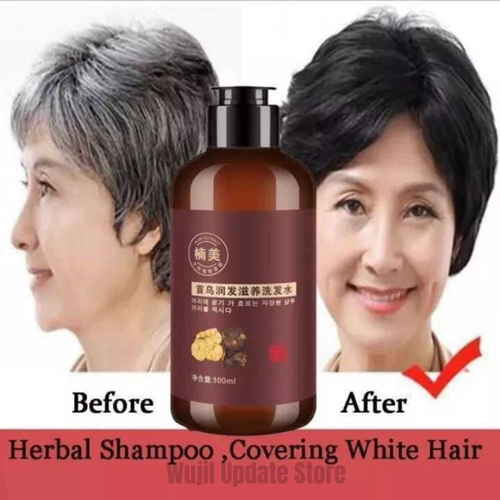 Jual Shampoo Black Herbal Natural Polygonum Shampoo Penghitam Rambut ...