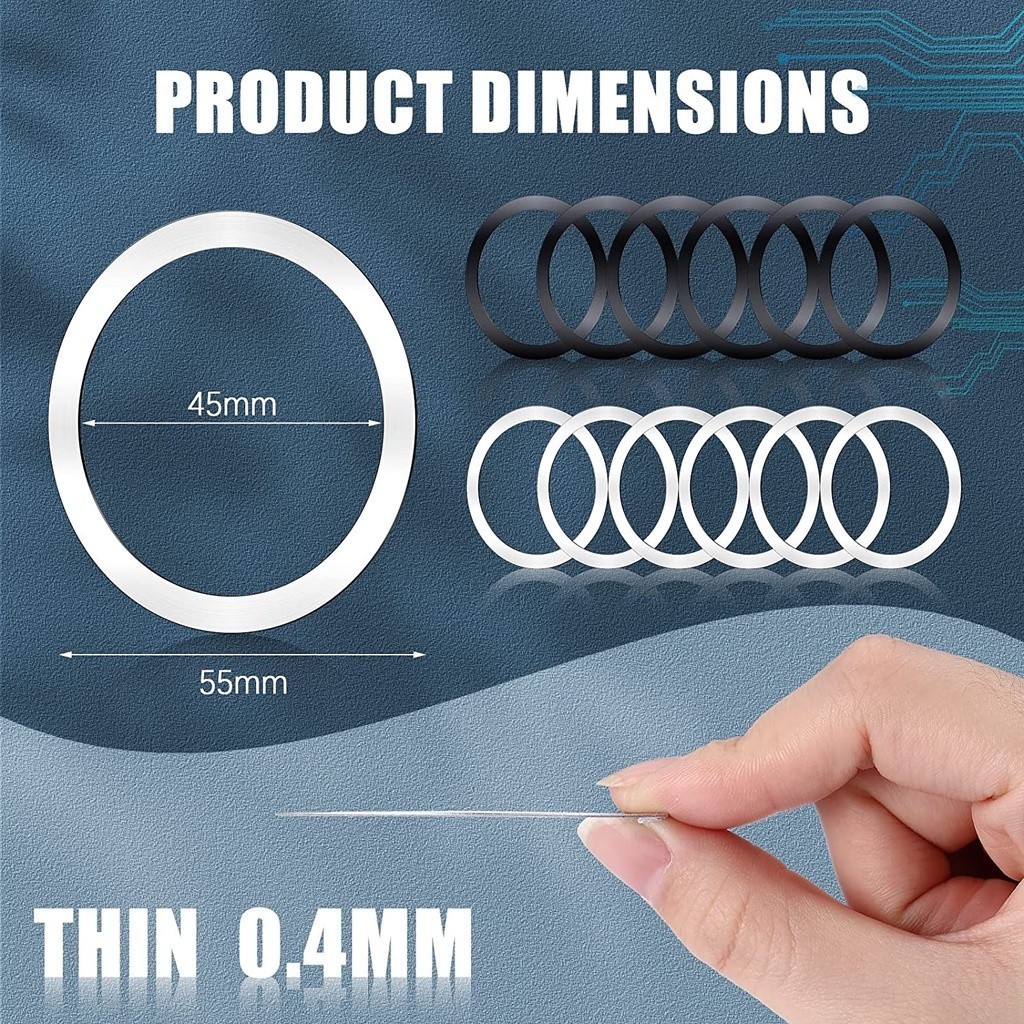 Jual Magnetic Ring Universal Stiker untuk Popsocket Magnetic Magsafe ...