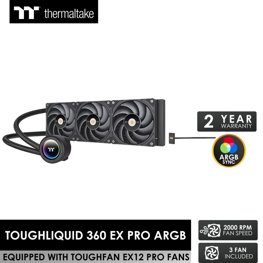 Jual Thermaltake TOUGHLIQUID 360 EX Pro ARGB AIO Liquid Cooler | Shopee ...
