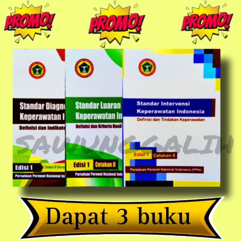Jual Paket Buku 3S SIKI, SDKI, SLKI Standar Keperawatan Indonesia PPNI | Shopee Indonesia