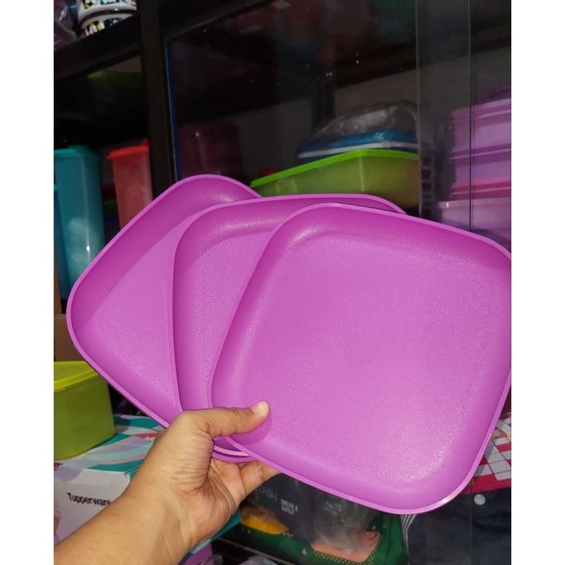 Jual LUNCHEON PLATE ORIGINAL TUPPERWARE (3PCS( | Shopee Indonesia