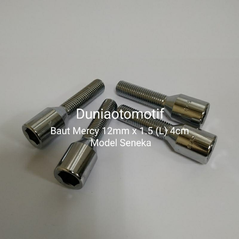 Jual Baut Roda Mercy Kepala Seneka 12MM X 1.5 Panjang | Shopee Indonesia