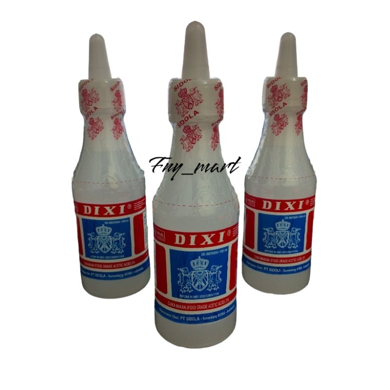 Jual Cuka DIXI Botol 100ml | DIXI Cuka Makan Cuka Masak Halal | Shopee ...