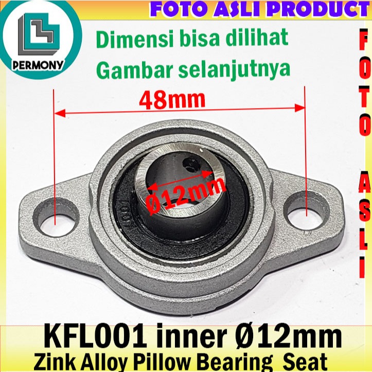 Jual KFL001 bearing Block KFL-001 KFL 001 12mm holder bracket seat ...