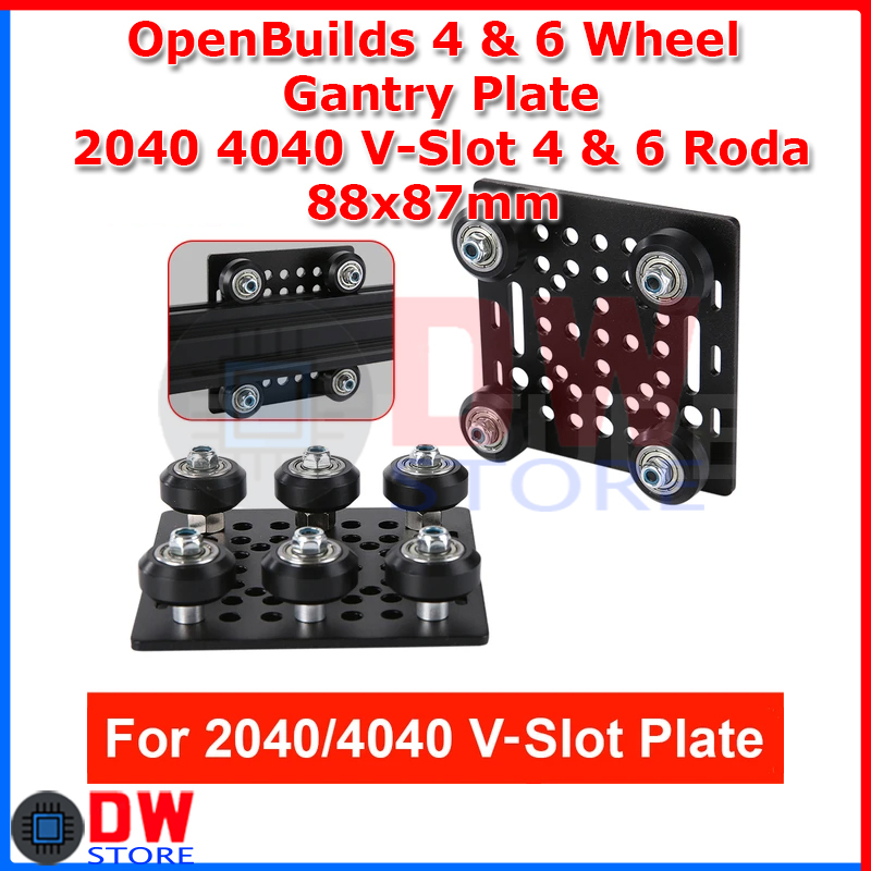 Jual OpenBuilds Wheel Gantry Plate Set 2040 4040 V-Slot vslot 20240V ...