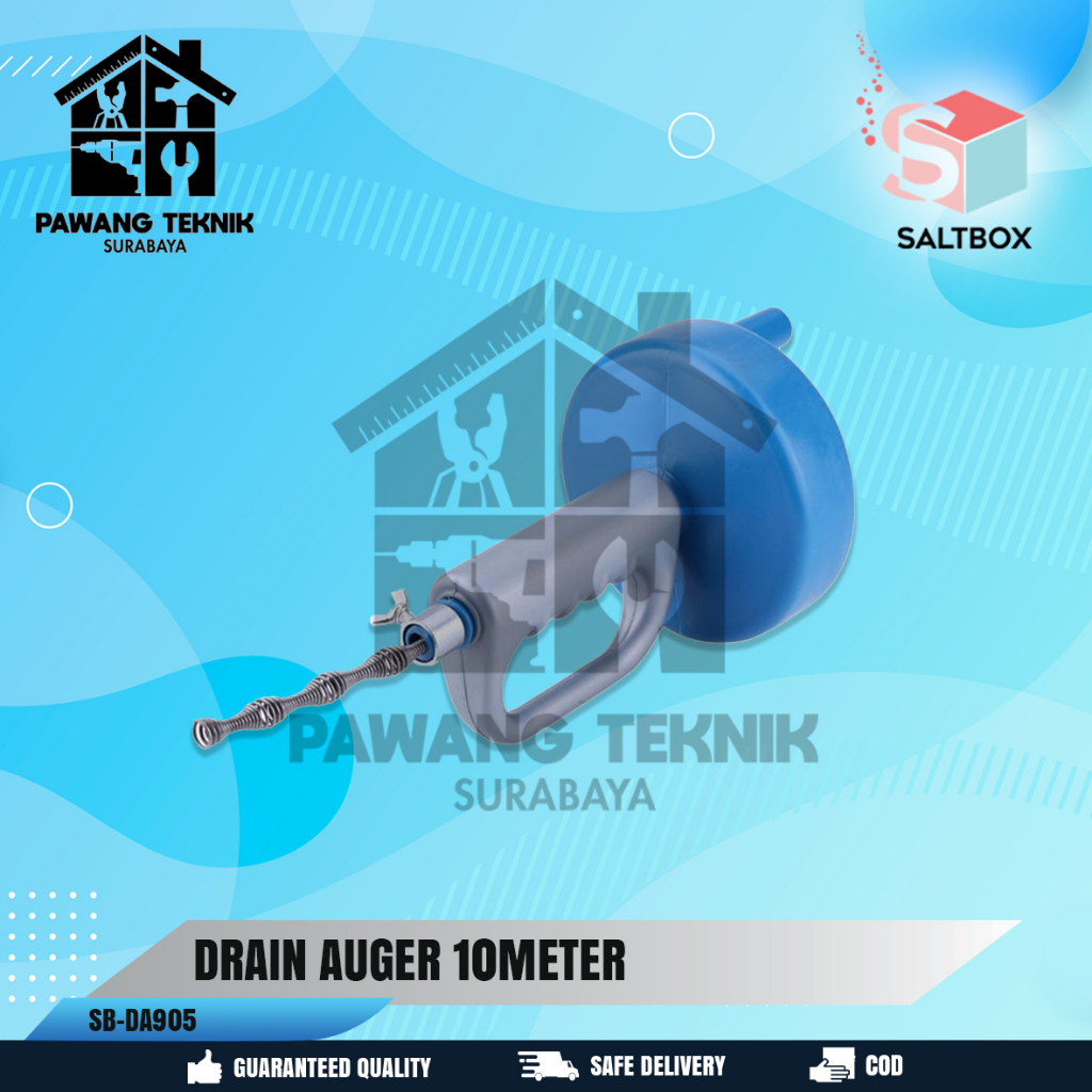 Jual SALTBOX Drain Auger 10 Meter Alat Pembersih Saluran Pipa Wastafel ...