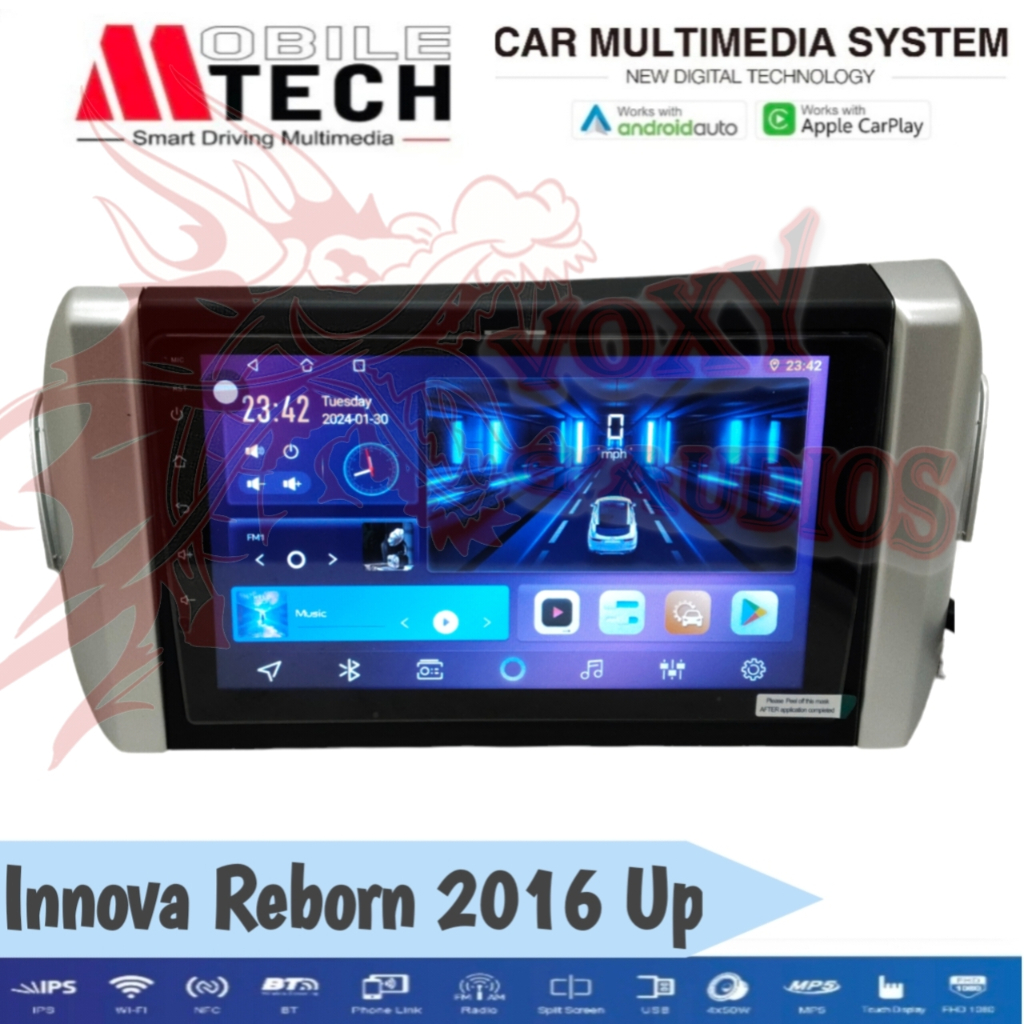 Jual Head Unit Android Mtech For Toyota Innova Reborn 2016 up 9 inch ...