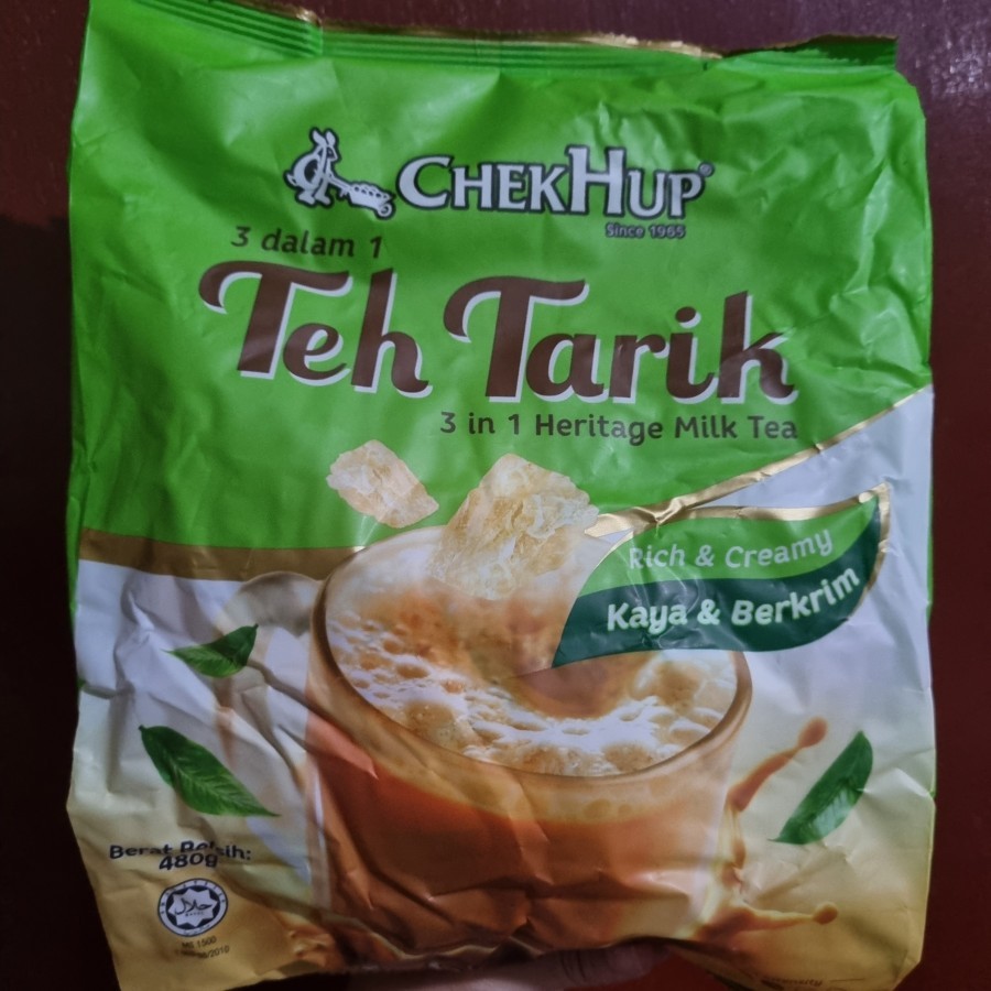 Jual chekhup 3in1 heritage milk tea chek hup 3 in 1 teh tarik | Shopee ...
