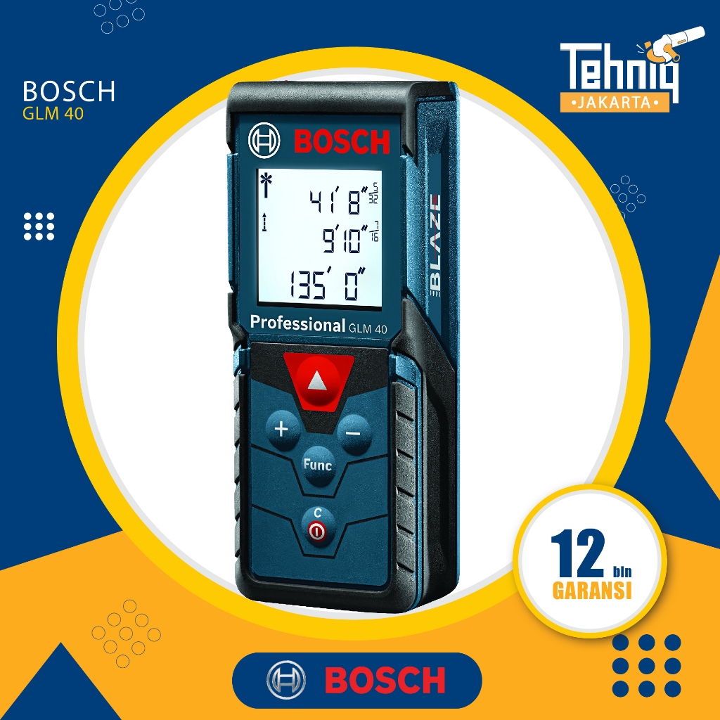 Jual Meteran Digital Bosch GLM40 / Bosch Laser Rangefinder Alat Ukur ...