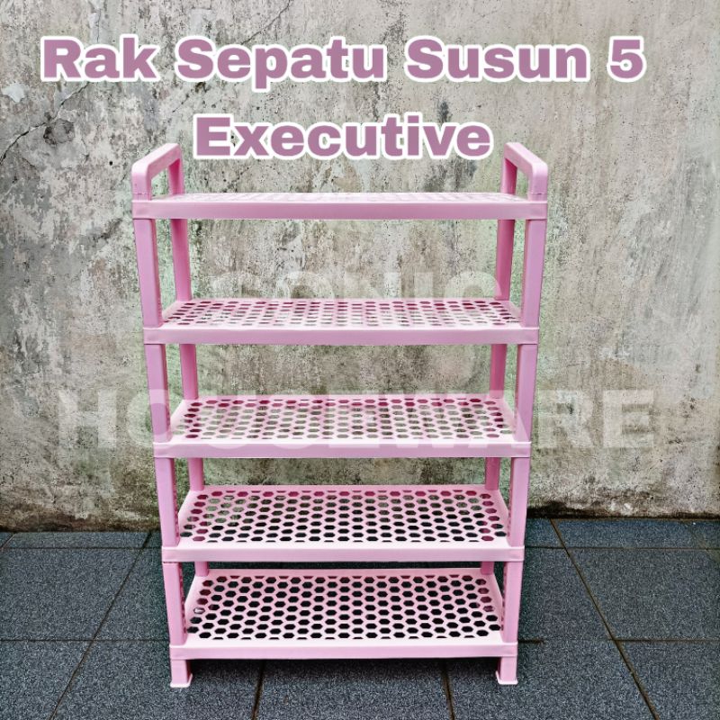 Jual Rak Sepatu 5 Susun 5 Executive Warna Rak Serbaguna Datar Rak ...