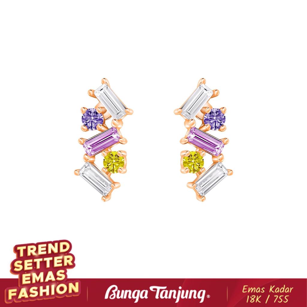 Jual ANTING BAGUETTE RAINBOW - SDW GOLD - EMAS 18K - BUNGA TANJUNG ...