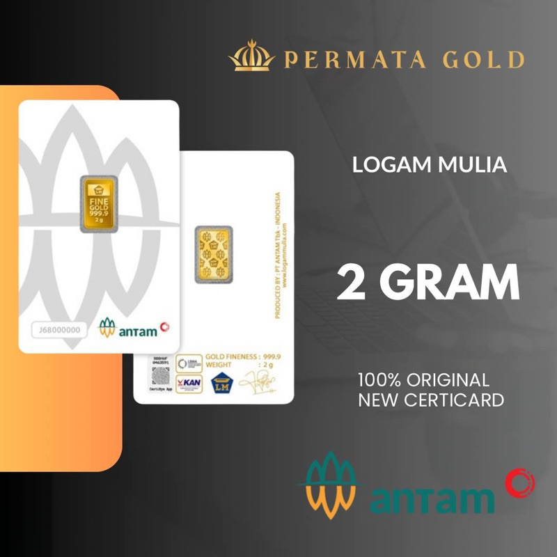 Jual Emas ANTAM Logam Mulia Certicard - 2 Gram Certi 2025 | Shopee ...
