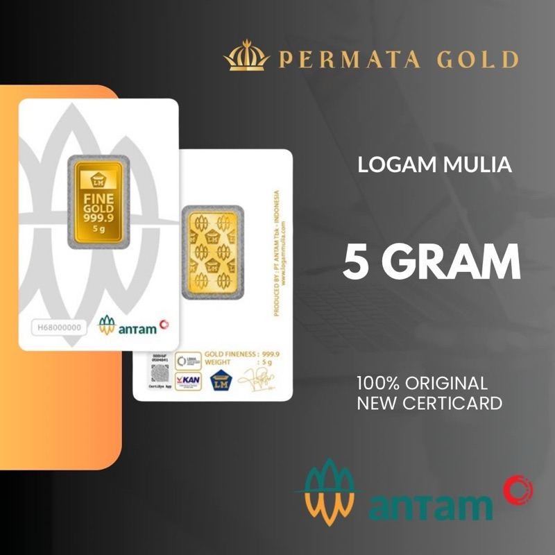 Jual Emas ANTAM Logam Mulia Certicard - 5 Gram Certi 2025 | Shopee ...