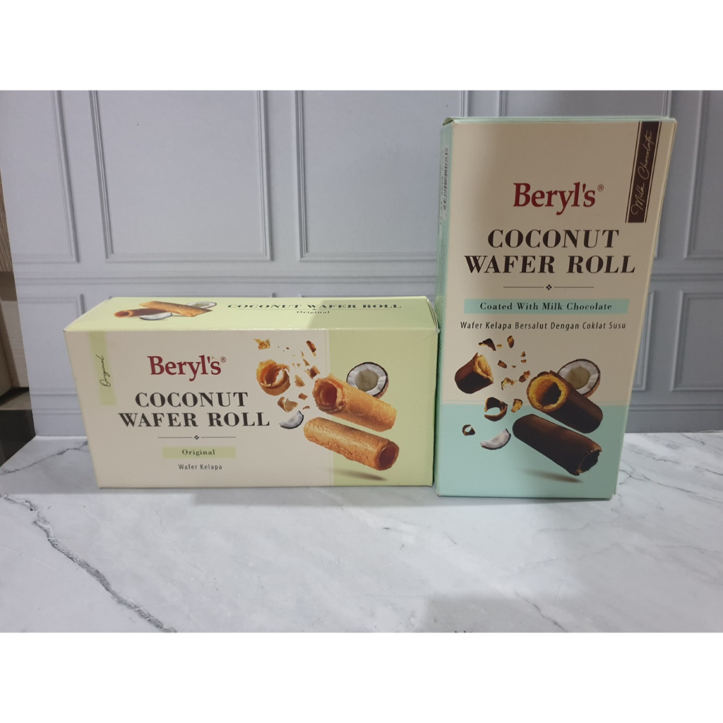 Jual COKLAT BERYLS COCONUT WAFER ROLL | Shopee Indonesia