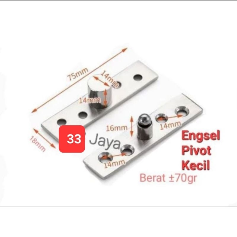 Jual Engsel Pivot Kecil uk75x18mm AS TENGAH or AS PINGGIR | Shopee ...