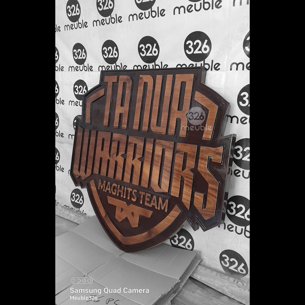 Jual Logo Perusahaan Kayu Jati - Logo Papan Nama - Logo Dinding Kayu ...