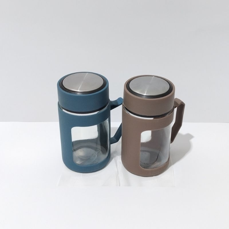 Jual Gelas mug kaca,tumbler kaca gagang,botol mug kaca pakai box ...