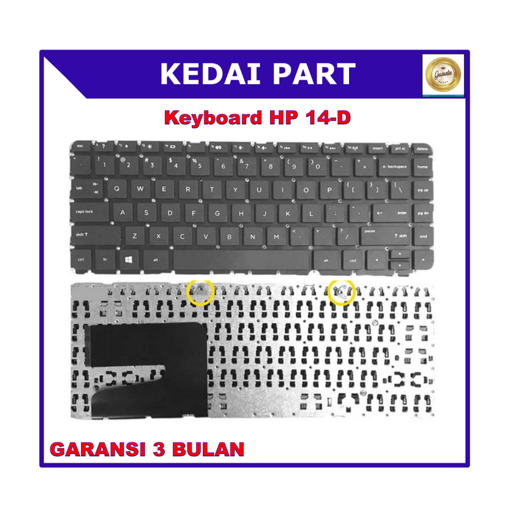 Jual KEYBOARD HP PAVILIION HP 14-D000 14-N 14-N010AX HP 240 G2 NON ...