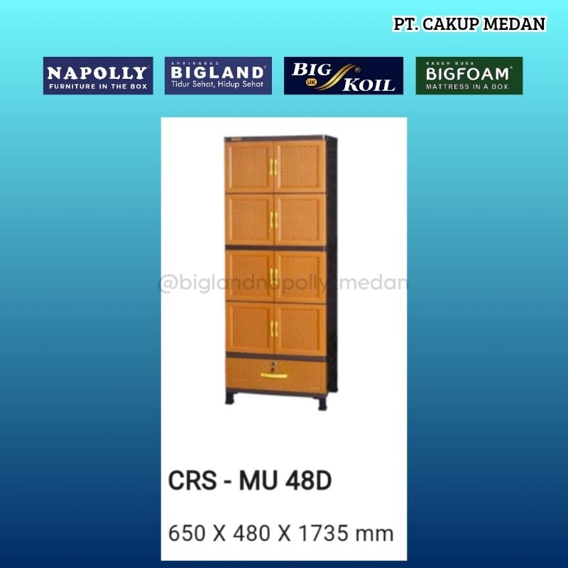 Jual Lemari Pakaian Plastik Napolly 2 Pintu CRS-MU 48 D | Shopee Indonesia