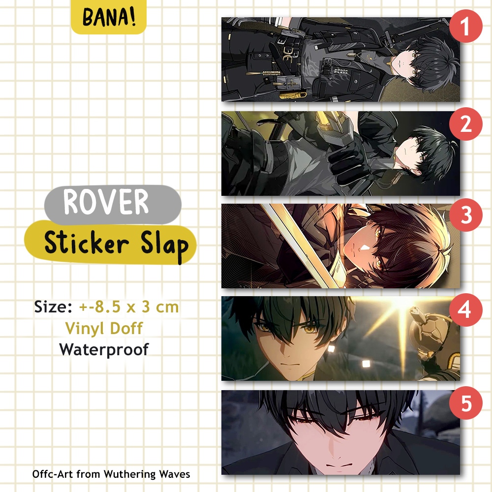 Jual Stiker Wuthering Waves ROVER Sticker Slap Waterproof Anime | BANA ...