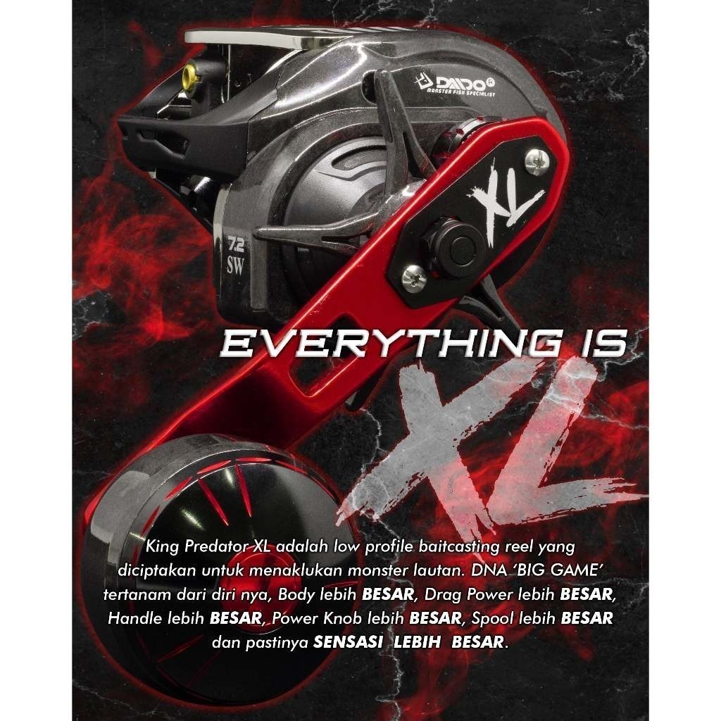 Jual REEL DAIDO KING PREDATOR SW BC 300 (L&R) : 400XL | Shopee Indonesia