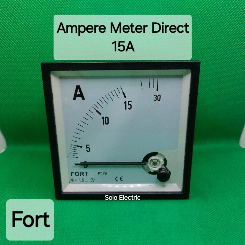 Jual Ampere Meter 15A Direct / Ampere Meter Fort 15A Direct | Shopee ...