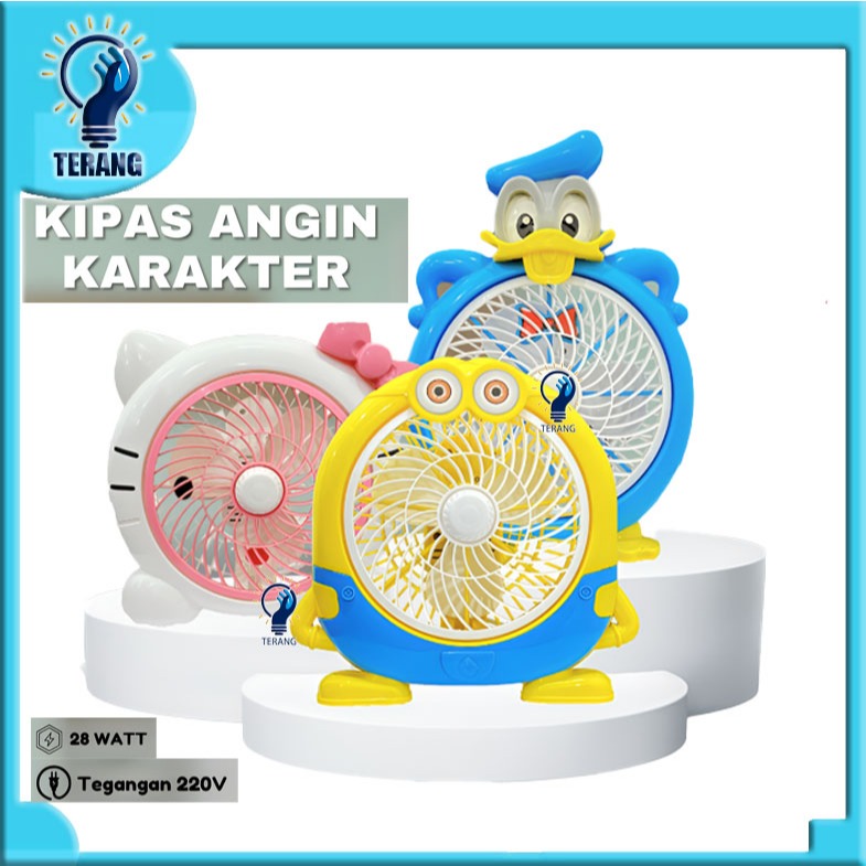 Jual Kipas Angin Karakter 10INCH / Kipas Meja Listrik Table Fan ...