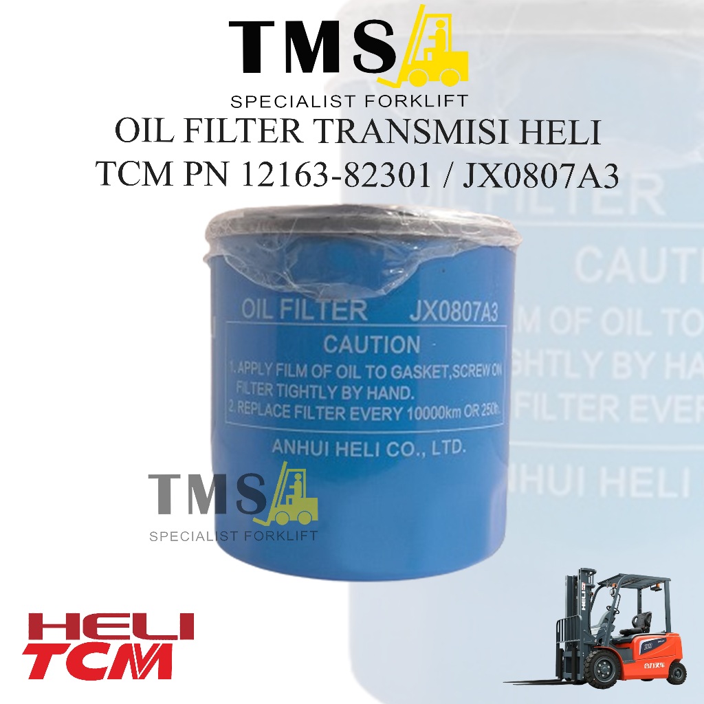 Jual HELI Forklift Spare Parts Oil Filter 12163-82301 JX0807A3 Transmisi Filter | Shopee Indonesia