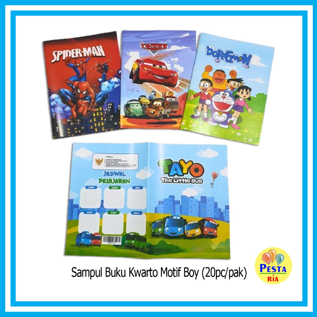 Jual Murah!! (20Pcs) Sampul Buku Motif Cowok, sampul buku fancy, sampul ...