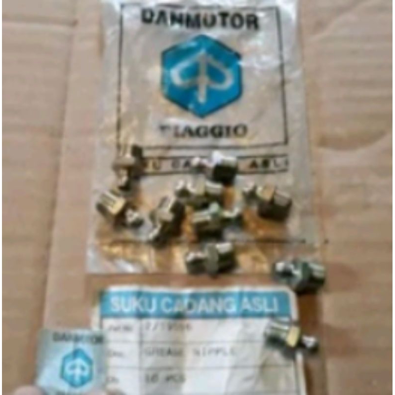 Jual grease nepel poros roda depan vespa | Shopee Indonesia