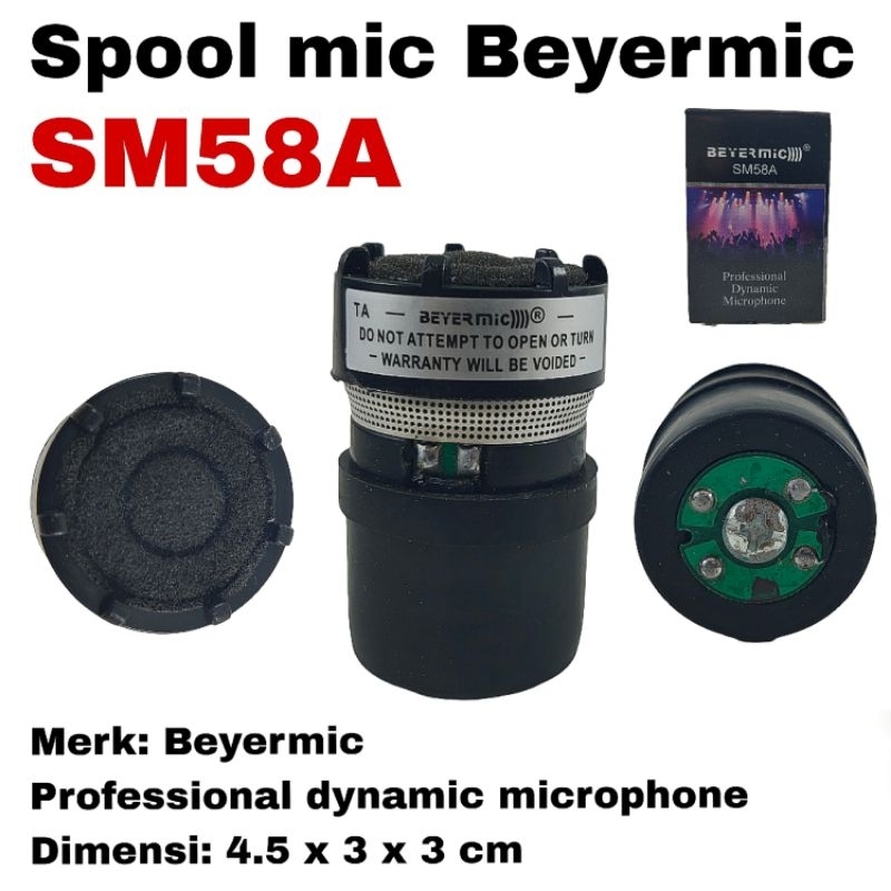 Jual Spool mic Beyermic SM58A Microphone Beyer | Shopee Indonesia