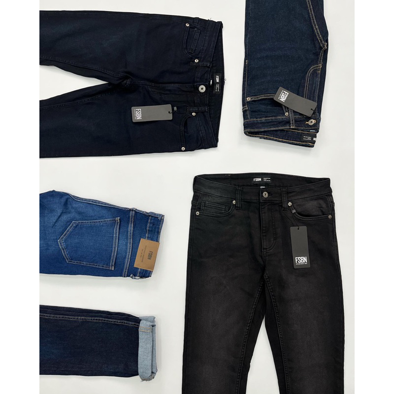 Jual HBR4583 FSBN Slim fit Jeans | Shopee Indonesia