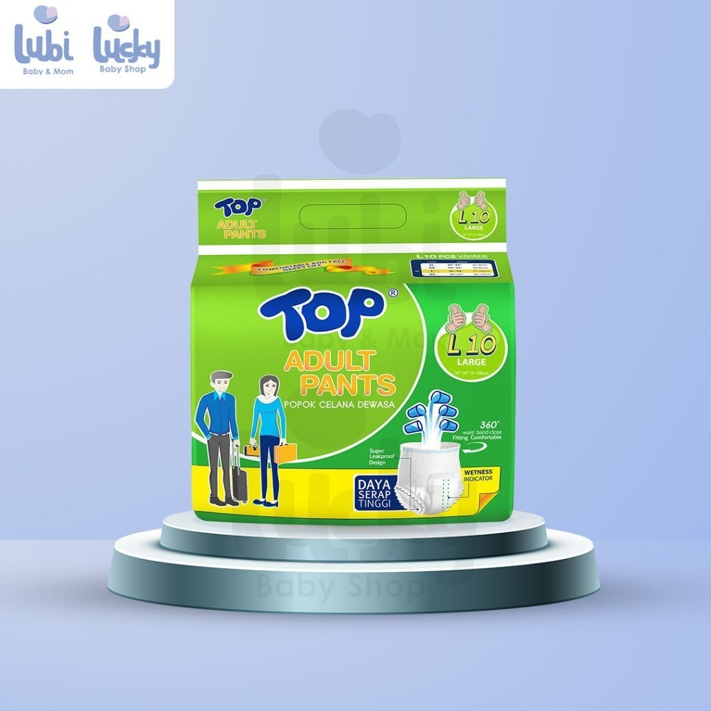 Jual TOP ADULT PANTS SIZE L 10 / Popok Celana Dewasa | Shopee Indonesia