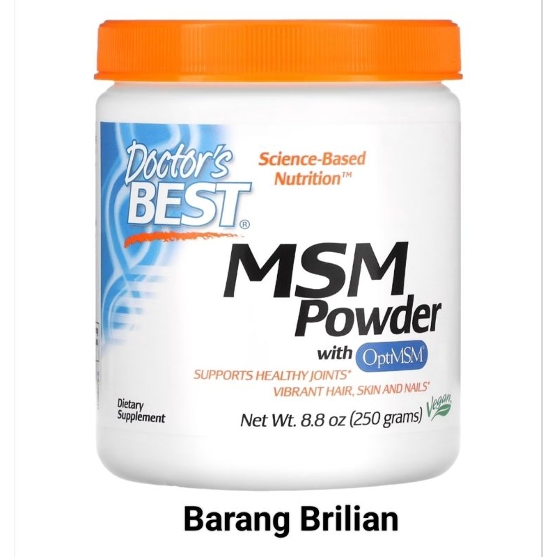 Jual Doctor's Best MSM Powder with OptiMSM 250 Gram | Shopee Indonesia
