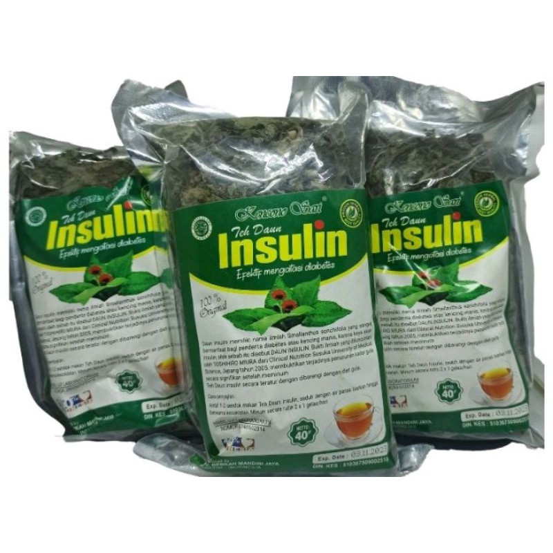 Jual Obat herbal diabetes teh seduh/rebus daun insulin 30 gram | Shopee ...