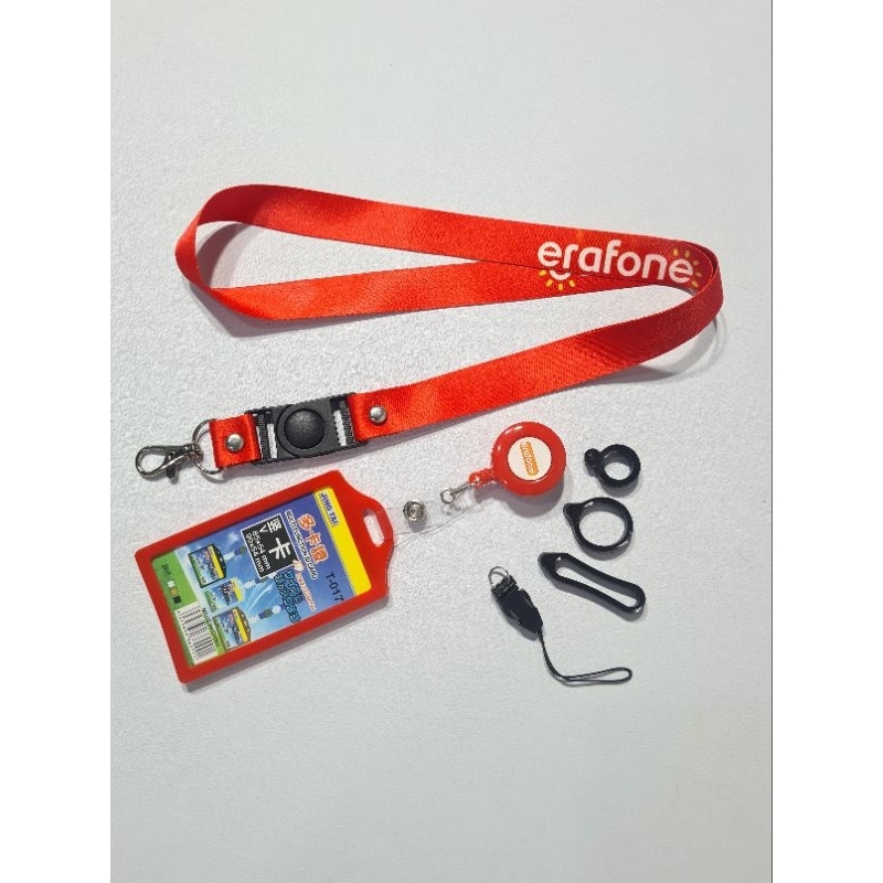 Jual Lanyard Erafone Merah | custom logo Erafone | print lanyard ...